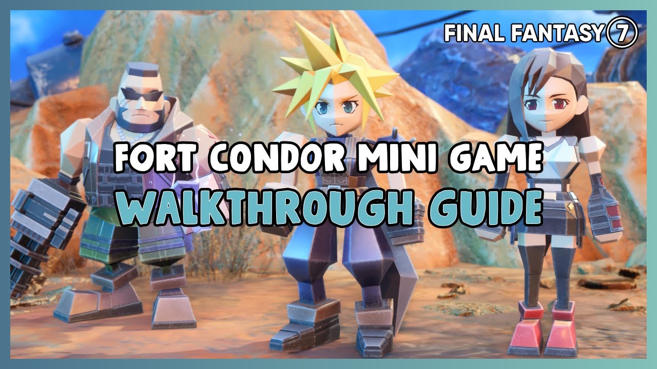 FF7 Rebirth - Fort Condor Walkthrough & GUIDE! How to get passed Crows ...