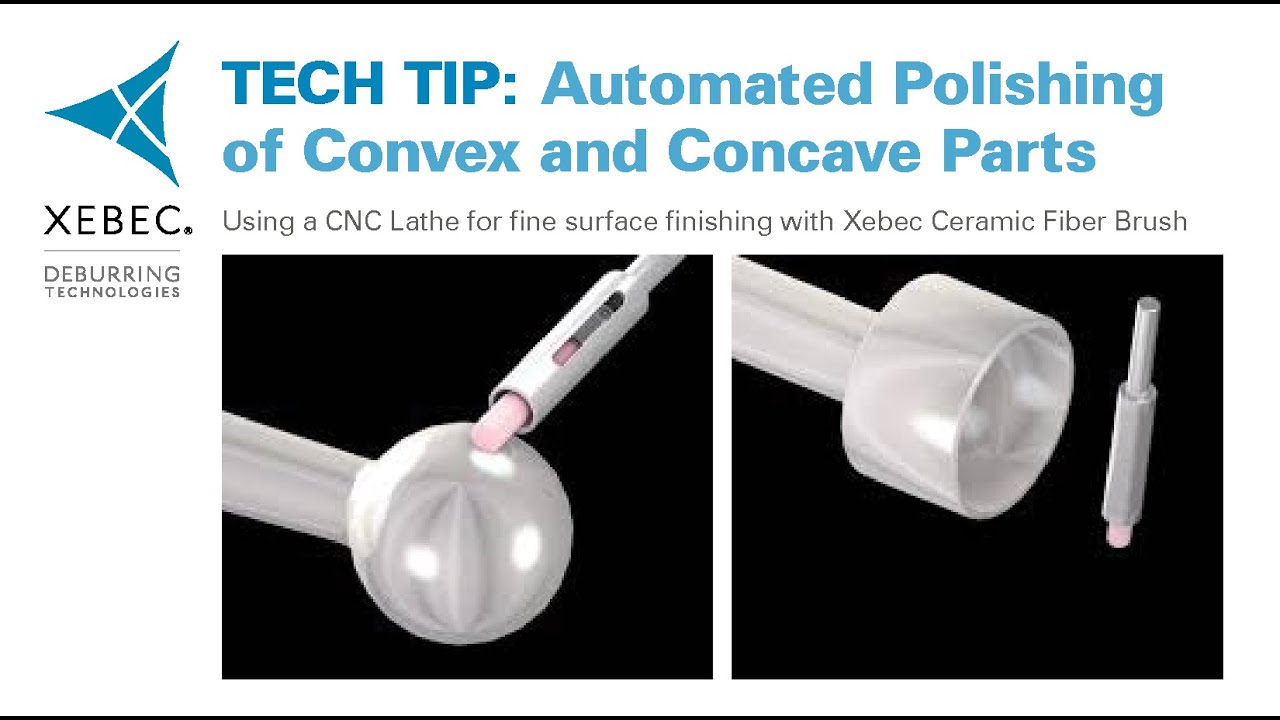 Automated Polishing of Convex and Concave Parts on CNC Lathe - YouTube