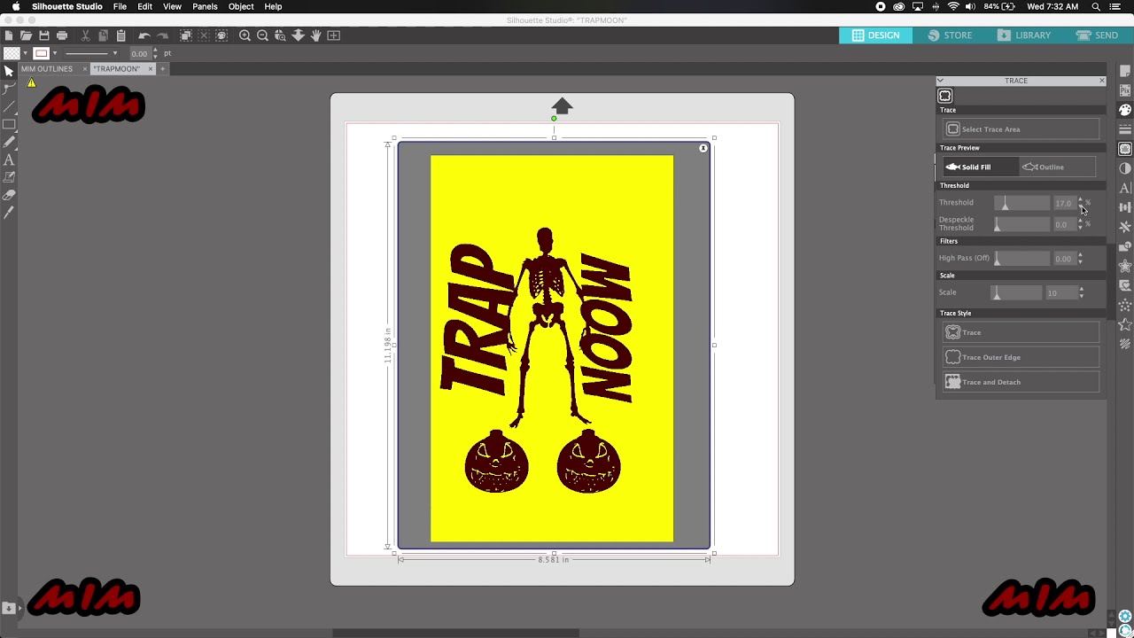 HOW TO TRACE LOW RESOLUTION IMAGES ON SILHOUETTE STUDIO - YouTube