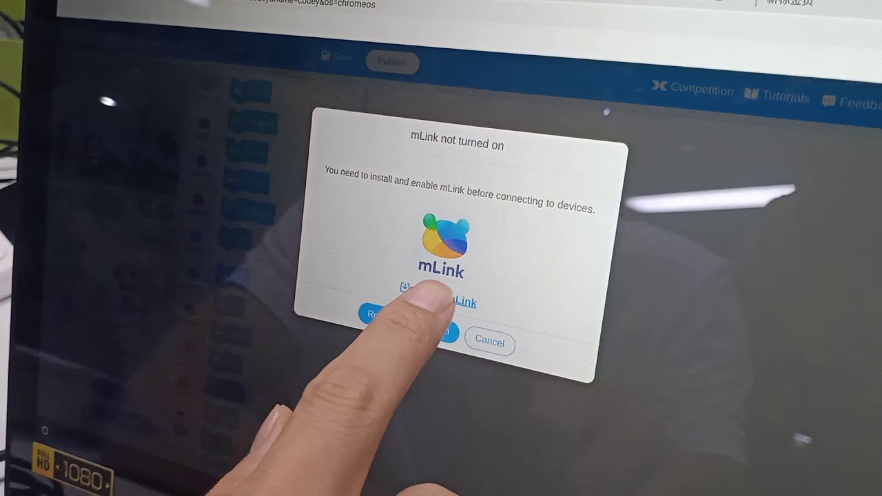 Start the mLink for mBlock5 on Chromebook - YouTube