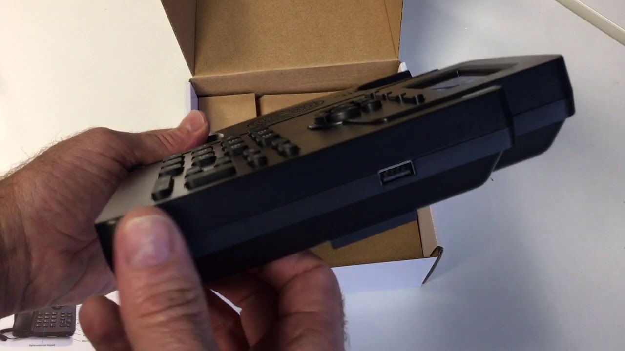 Unboxing the AudioCodes 405HD phone - YouTube
