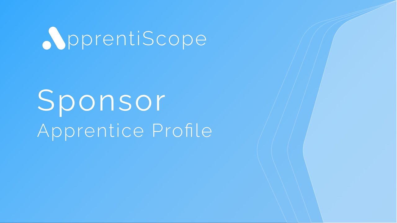 How to Use the Apprentice Profile Page | Sponsor Tutorials - YouTube