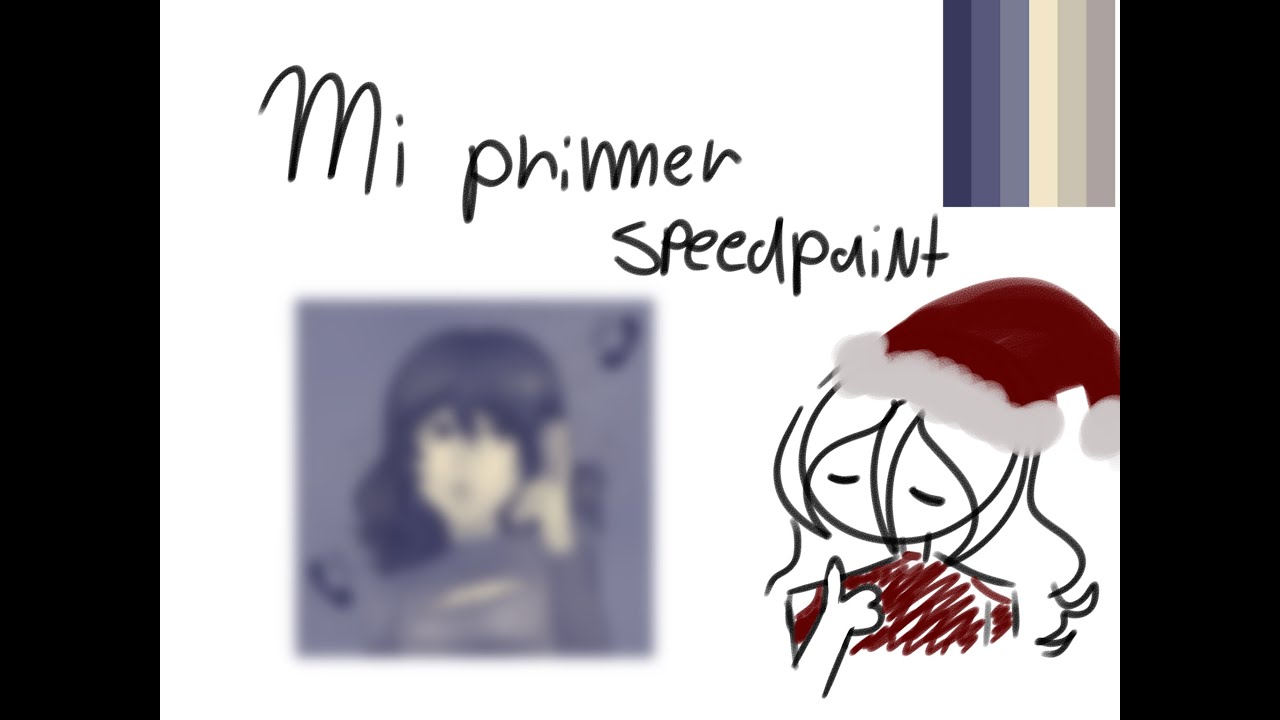 mi primer speedpaint/ one color palette challenge - YouTube
