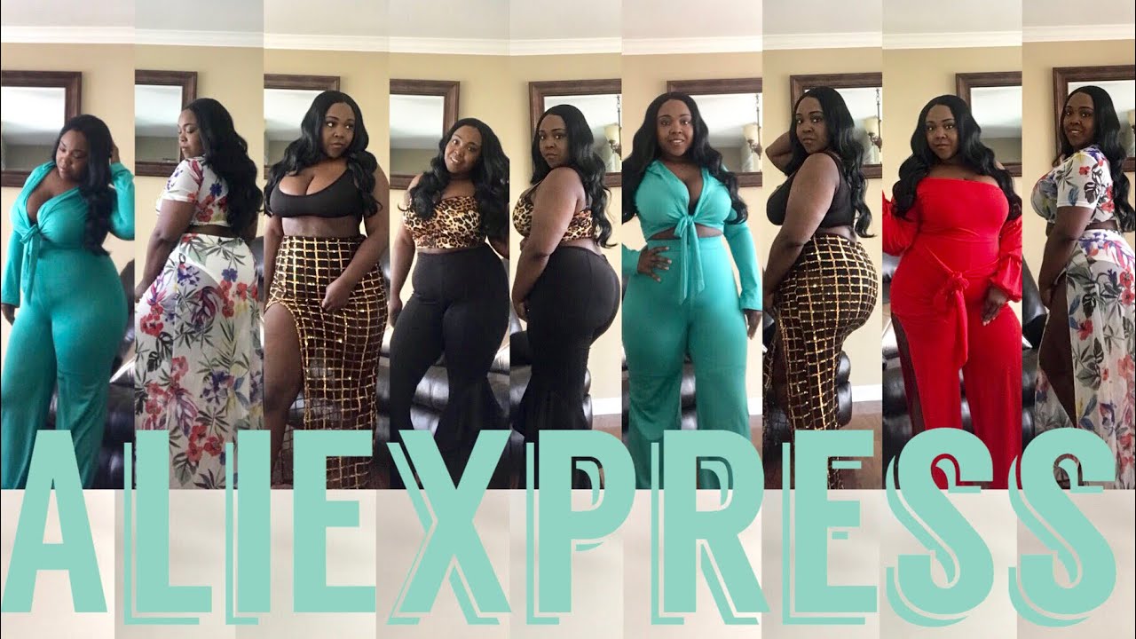 Get dressed with AliExpress! spring / summer haul plus size 2018 - YouTube