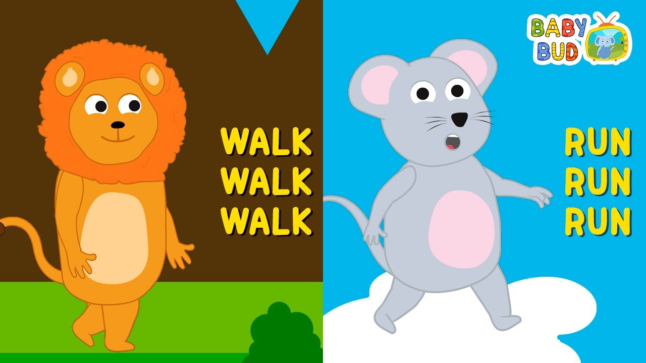 Walking Walking Hop Hop Hop Song | Action and Dance Song For Kids | Ompy Jompy Song | Baby Bud ...