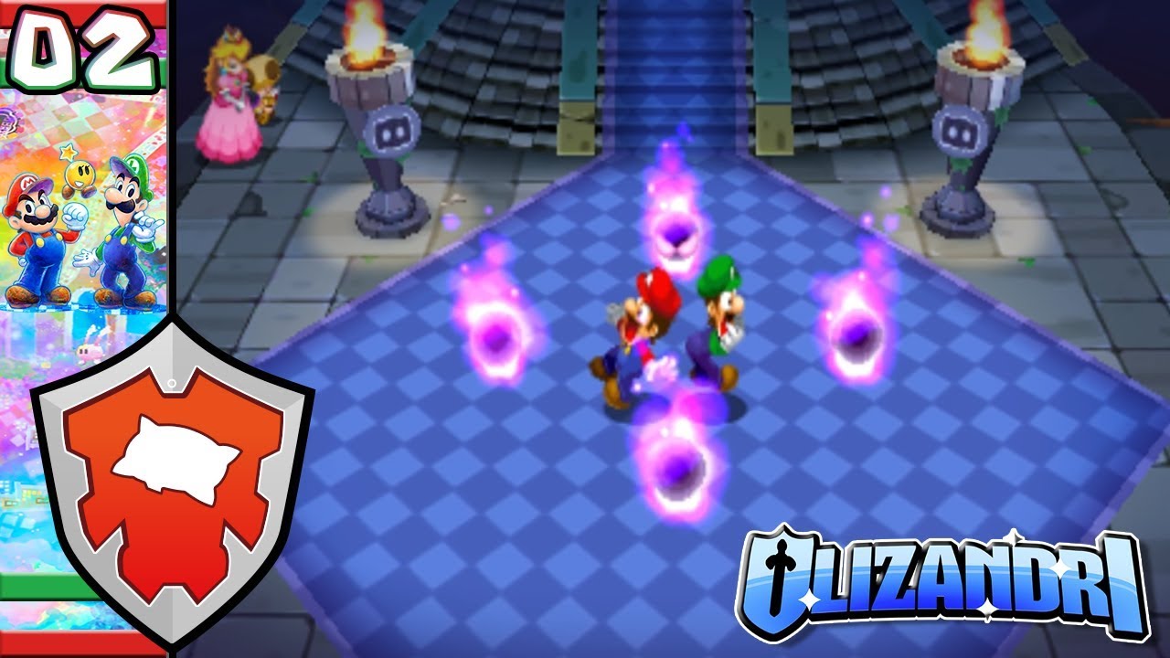 Mario & Luigi: Dream Team - Peach Platform Plight, Smoldergeist Trial ...