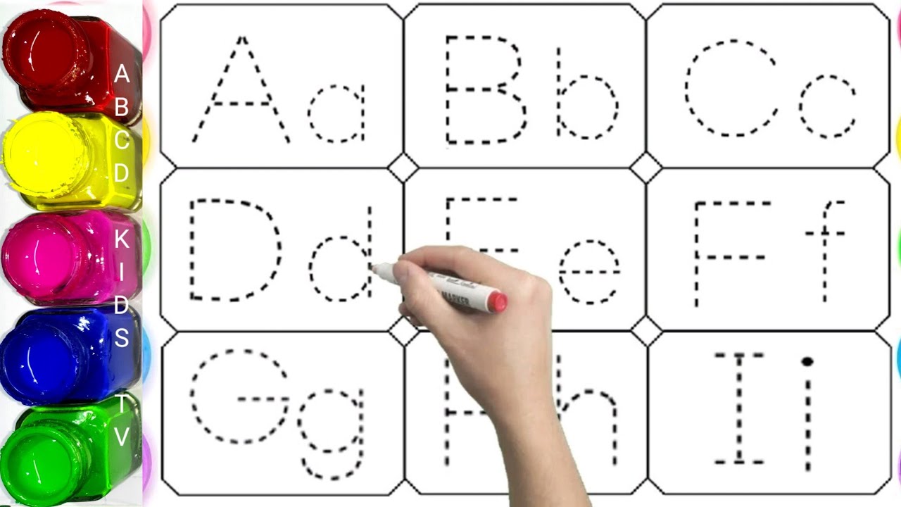 learn abcd alphabets, abc, abcd, a for apple b for ball c for cat ...