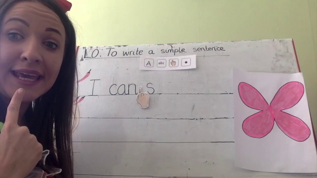 Reception- Literacy : simple sentences - YouTube