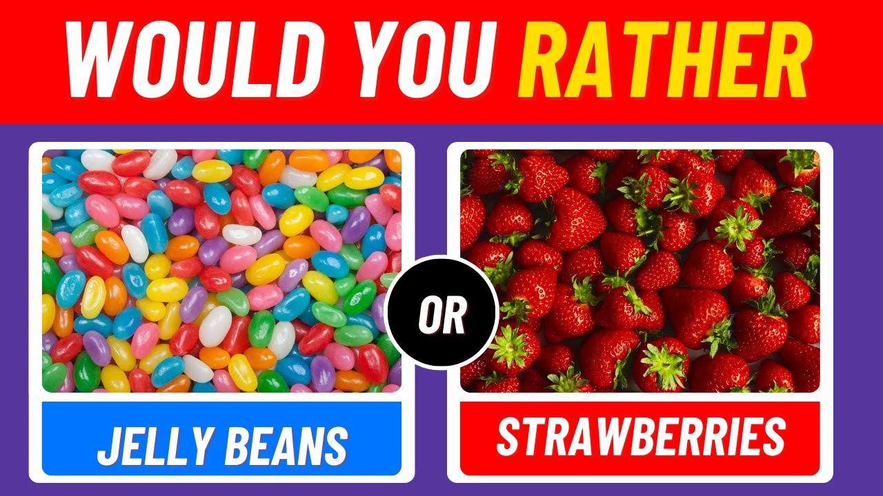 Would You Rather...? JUNK FOOD vs HEALTHY FOOD 🍔🥗 Quiz Master - YouTube