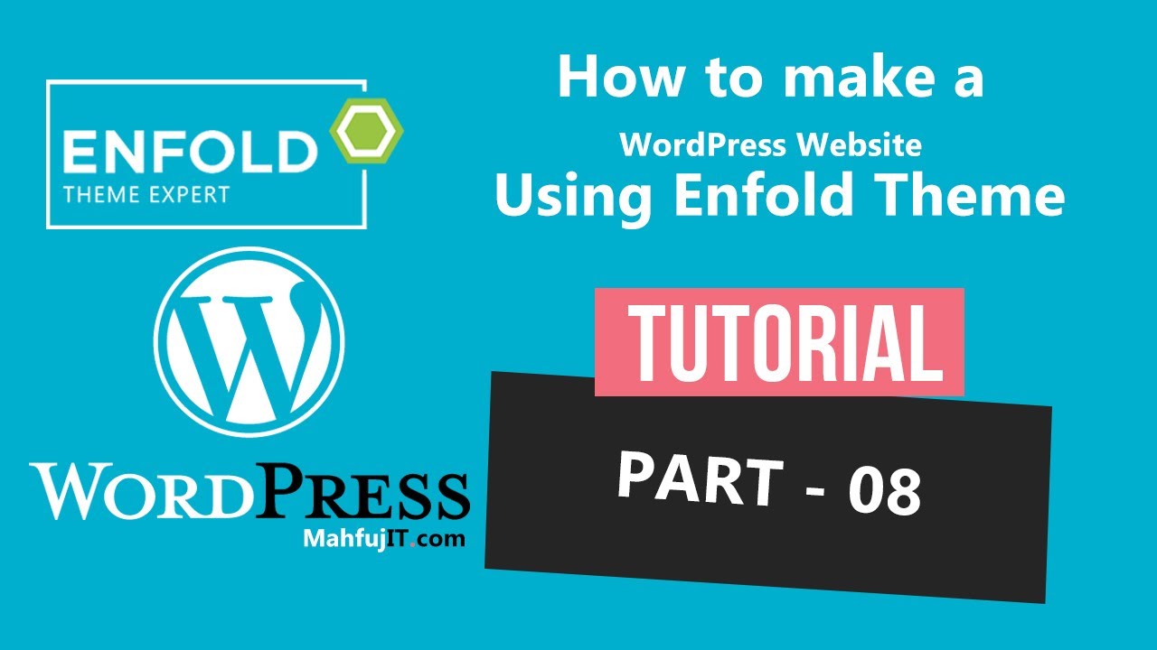 How to make a WordPress website using Enfold Theme - Bangla Tutorial no ...