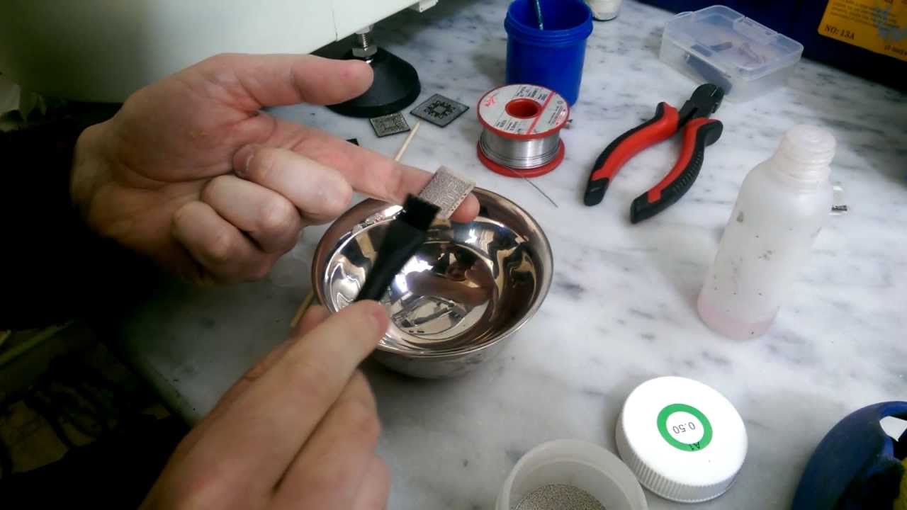 reballing chip - YouTube