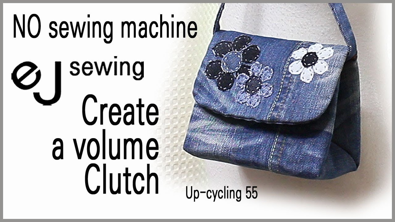 up cycling - 55/up cycle/Without a sewing machine/삼각 클러치 만들기/Create ...