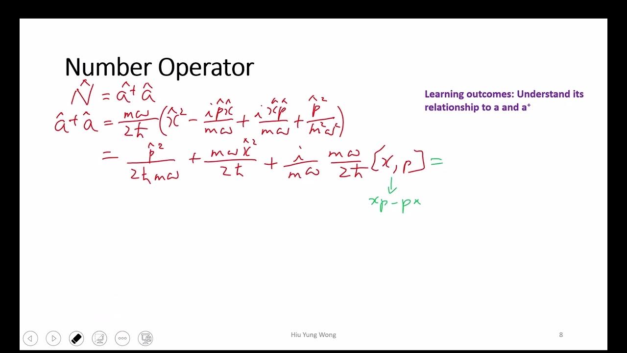 L17-2 Creation, Annihilation and Number Operators: Quantization of SHO part 2 - YouTube