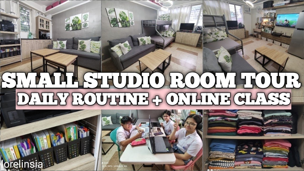 Small Studio Room Tour & Organizing Ideas | Daily Routine + Online ...