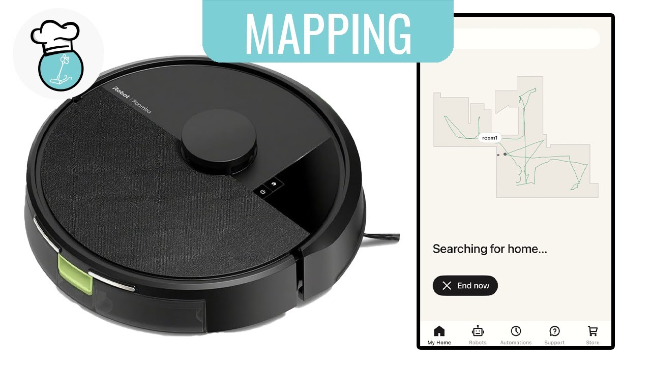 iRobot Roomba 105 and 105 Combo – How to Create Map - YouTube