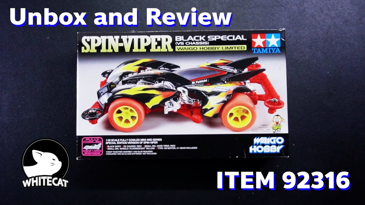 EP340 Spin Viper Black special Wat go Hobby ITEM 92316 - YouTube
