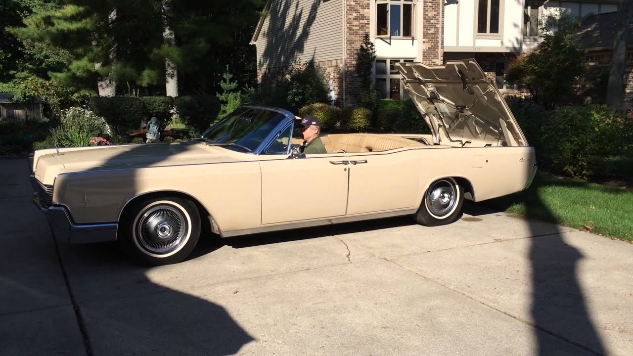 TOP UP AND DOWN 66 Lincoln 4 Door Convertible.... - YouTube
