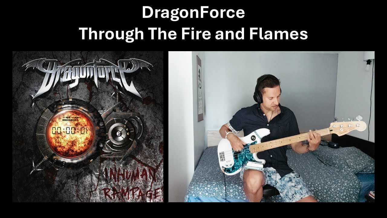 DragonForce - Through the Fire and Flames - Bass Cover Improvisation ...
