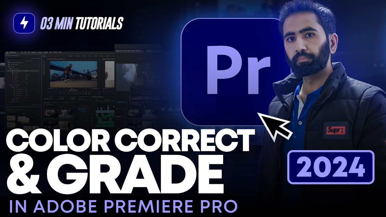 How to Color Correct and Grade in Adobe Premiere Pro 2024 | Color ...