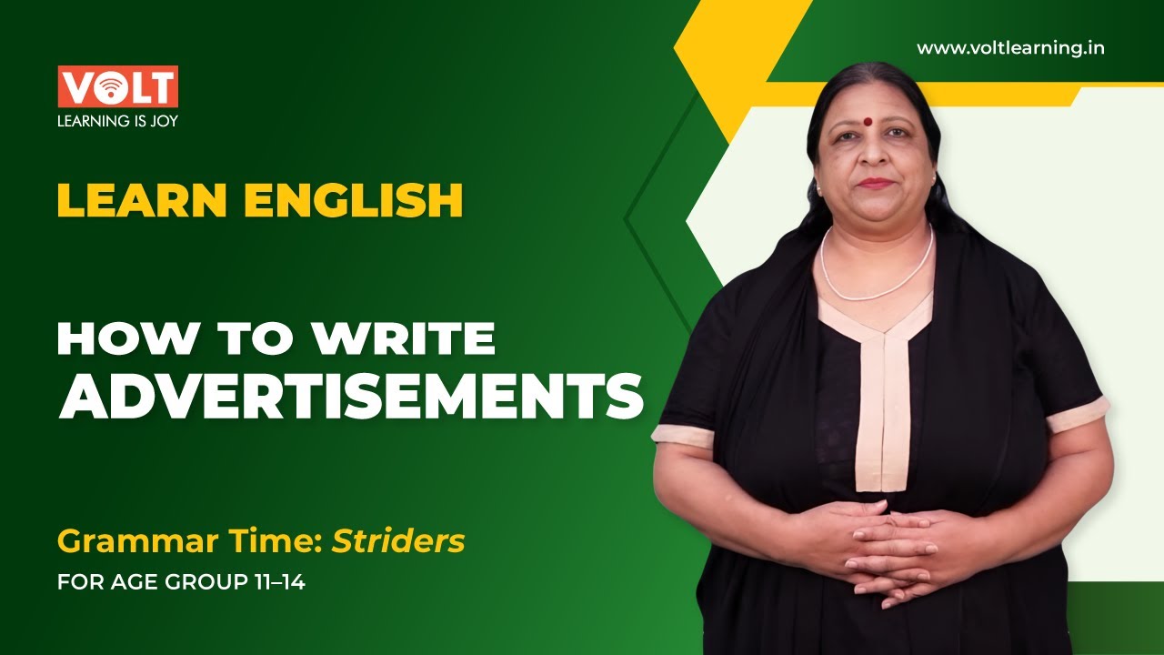 Writing Advertisements | Advertisement Writing Formats | English ...