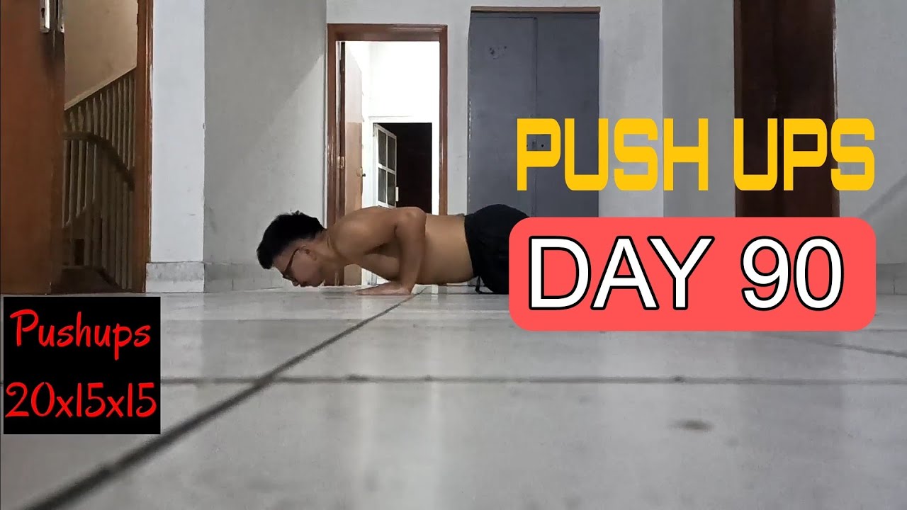Pushups Everyday (Day 90) - YouTube