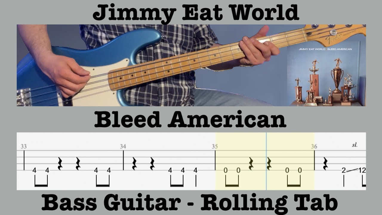 Bleed American - Jimmy Eat World - Bass - Lesson - Demonstration ...