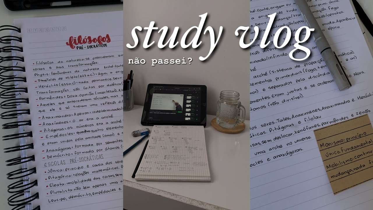 DE VOLTA A ROTINA DE ESTUDOS | Study vlog - YouTube