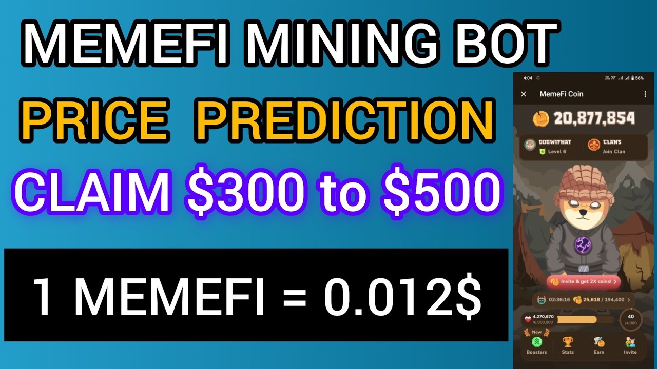 Memefi Telegram Mining Bot Price Prediction // Memefi Mining Airdrop ...