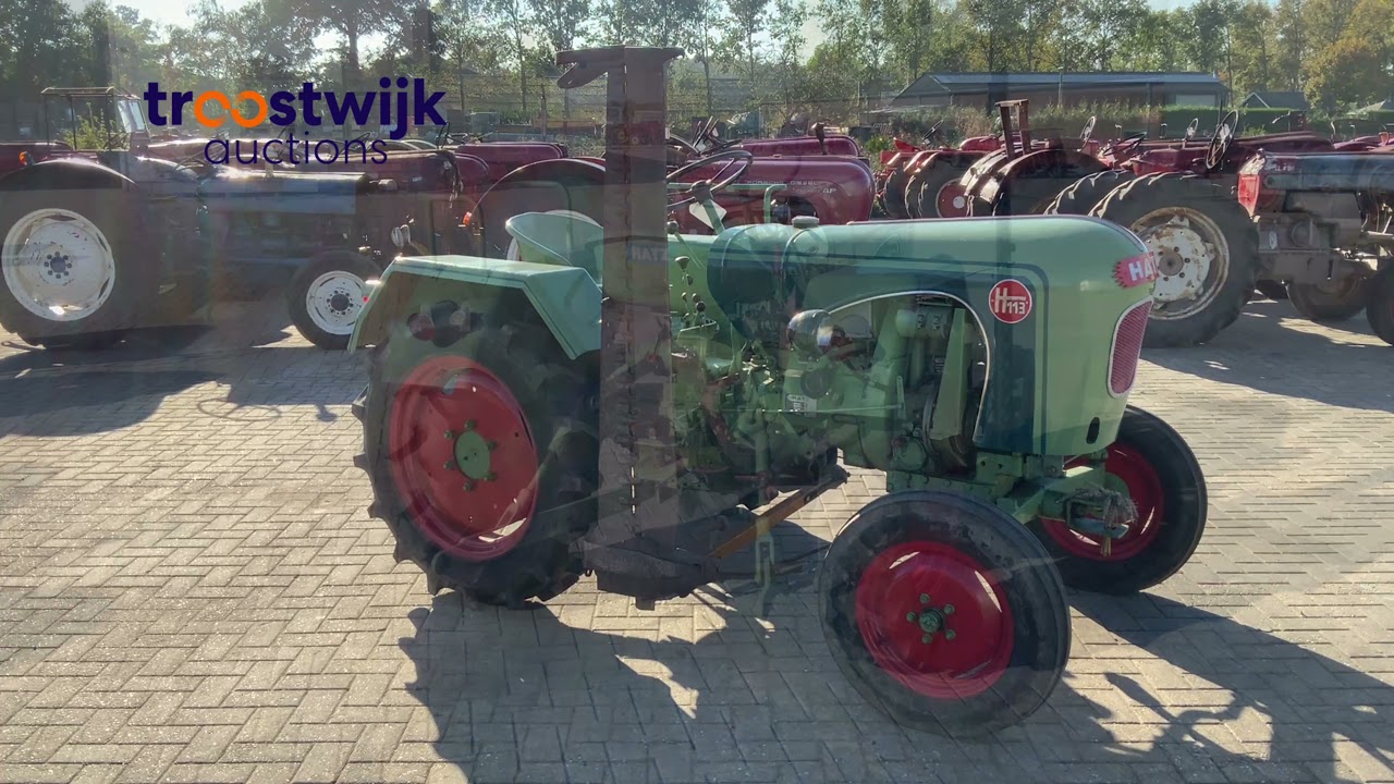 Hatz H113 oldtimer tractor-Auction 38340-15 - YouTube