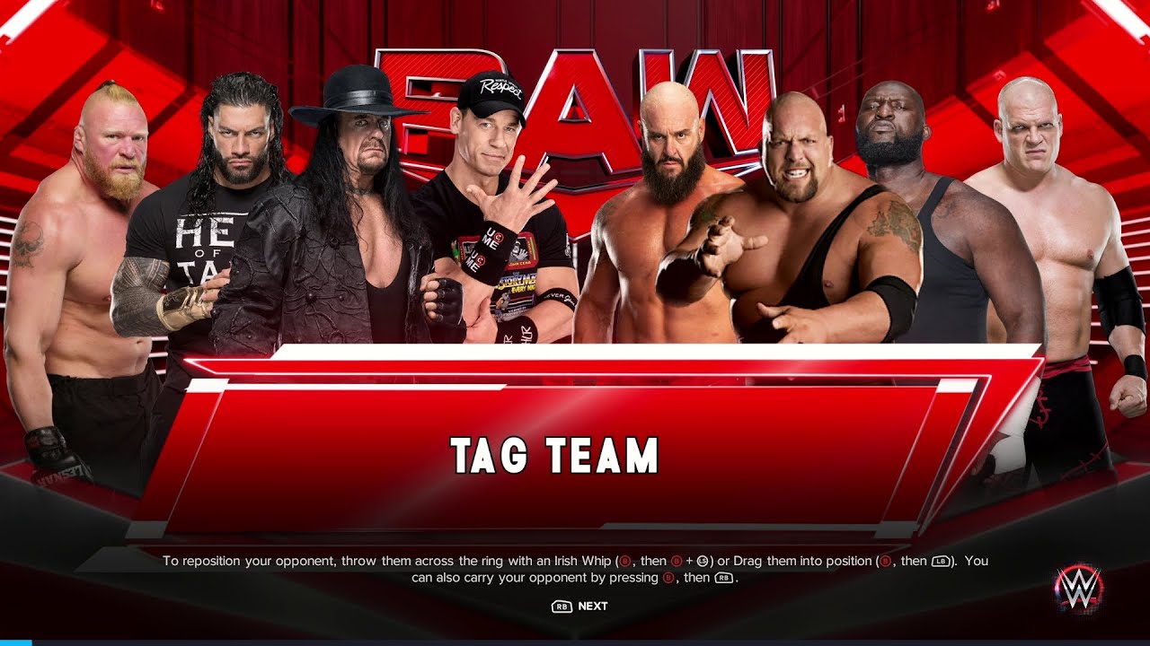 WWE 2K23 8 Man Tag Team Elimination Match Gameplay - YouTube