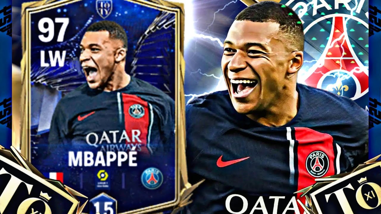 FC MOBILE | KYLIAN MBAPPE 97 RATED TOTY CARD GAMEPLAY REVIEW| BEST LW ...