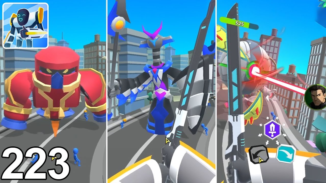 Mechangelion: FIGHTING TWO ENEMY SQUADS! ⚔️ Demolisher, Sentinel ...