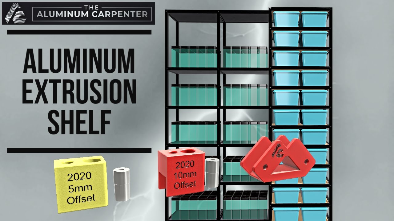 The SHELF that will NEVER SAG | Custom Aluminum Extrusion Shelf - YouTube