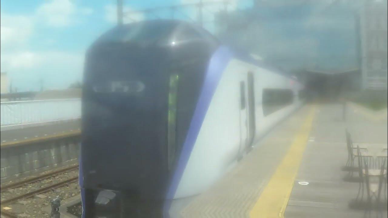 【富士急行線】 JR東日本E353系S201編成 特急 富士回遊11号 河口湖行き 富士山発車 - YouTube