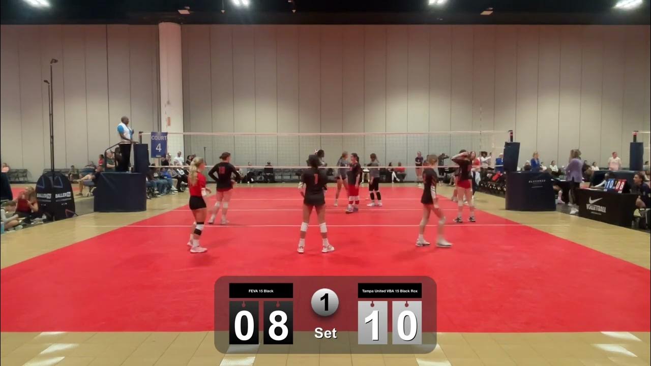 Molten Pre-Qualifier 3/16/24 FEVA 15 Black vs. TAMPA UNITED VBA 15 Black Rox - YouTube