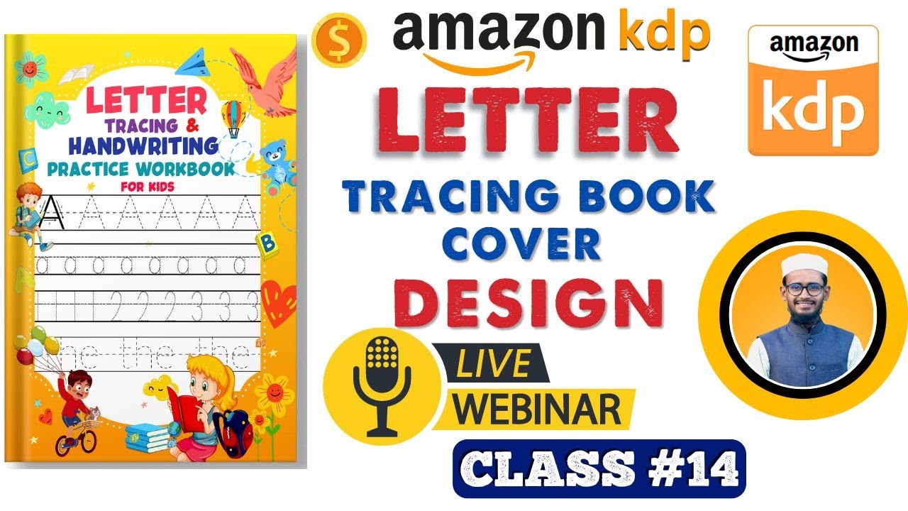 Letter Tracing Book Cover Design on Amazon KDP | Live Class 14 - YouTube