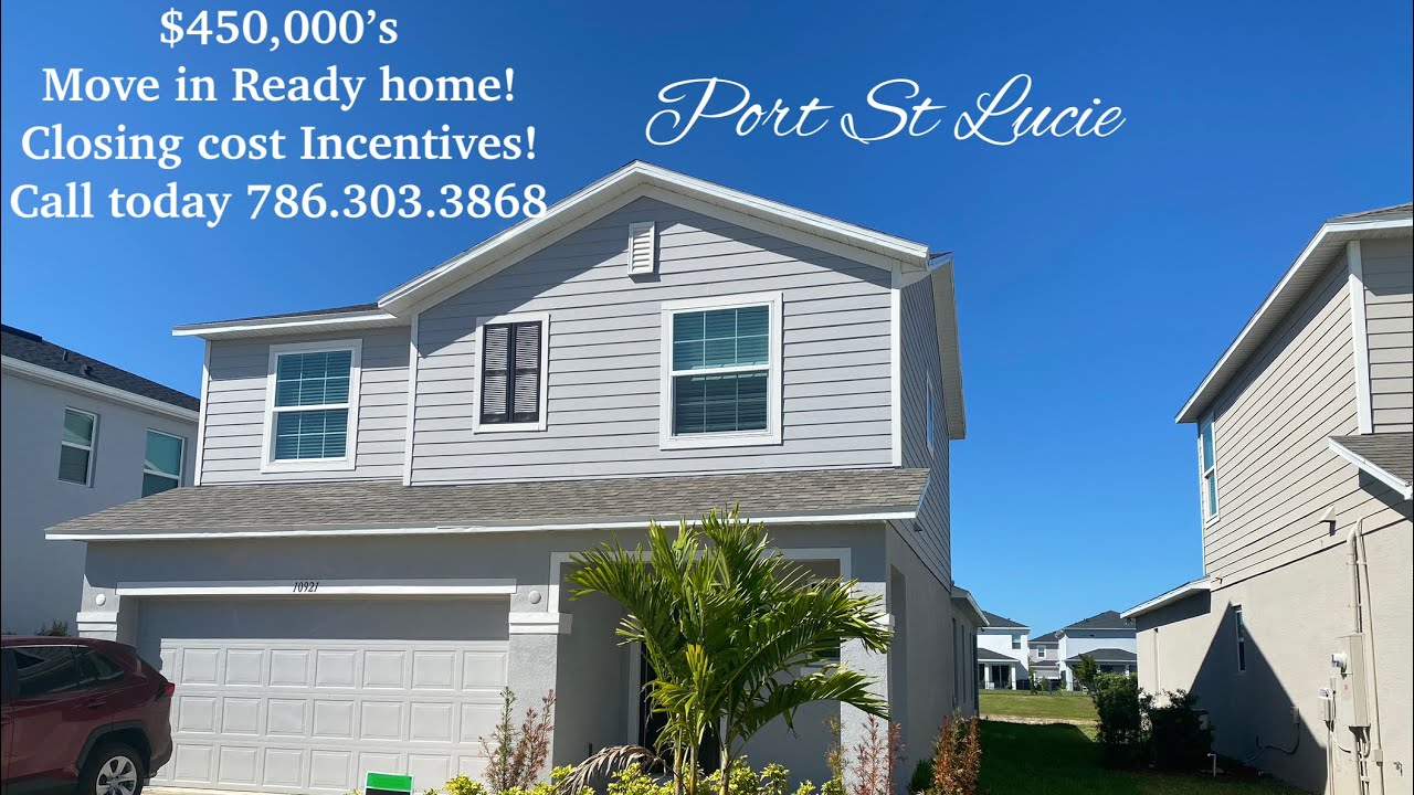 Move in Ready! Close in 30 days! 4 bed 2.5 bath! Port St Lucie! - YouTube