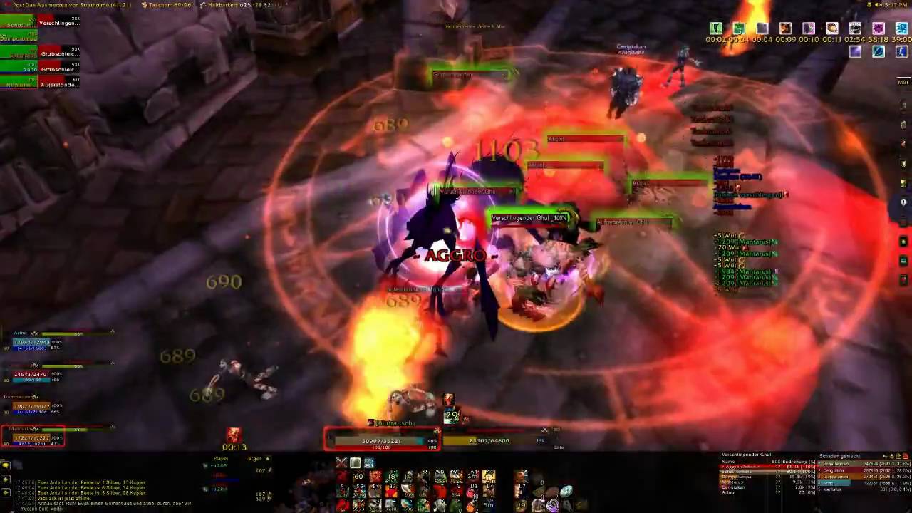 Prot Warrior lvl 80 CoT (HDZ) 4 HC - My UI + HD Test - WoW - YouTube