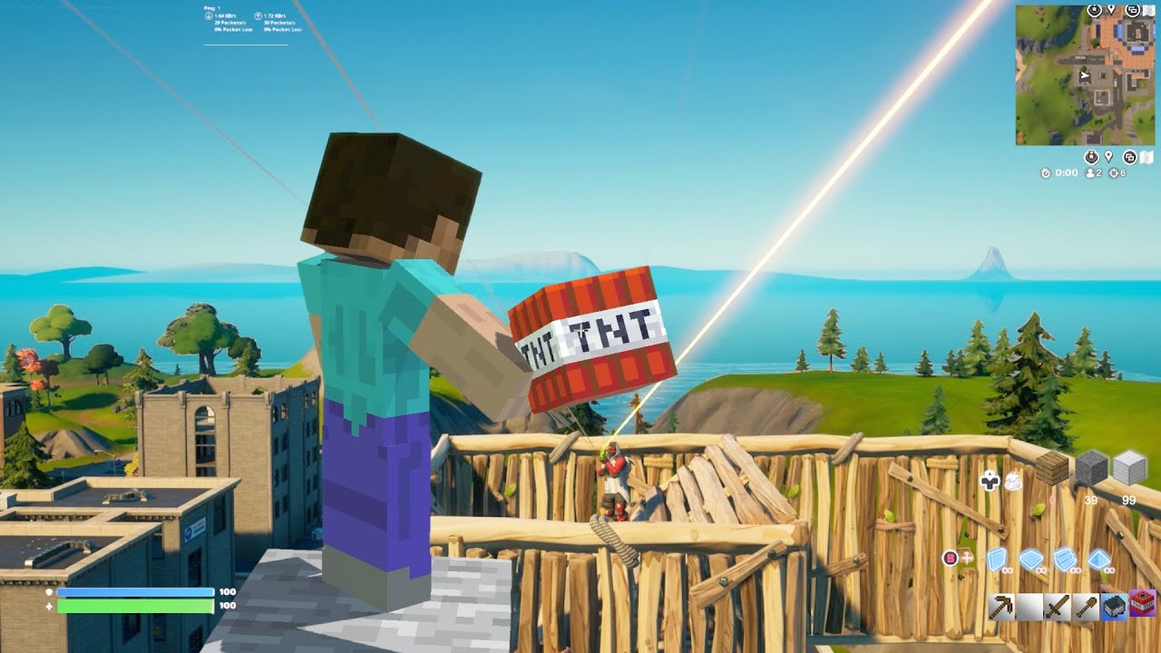 STEVE in Fortnite! - YouTube