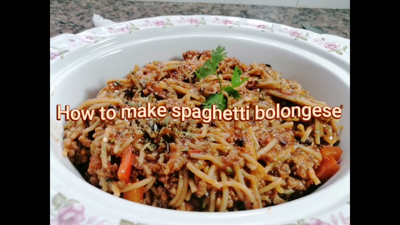 || How to make spaghetti bolongese 😋 || - YouTube