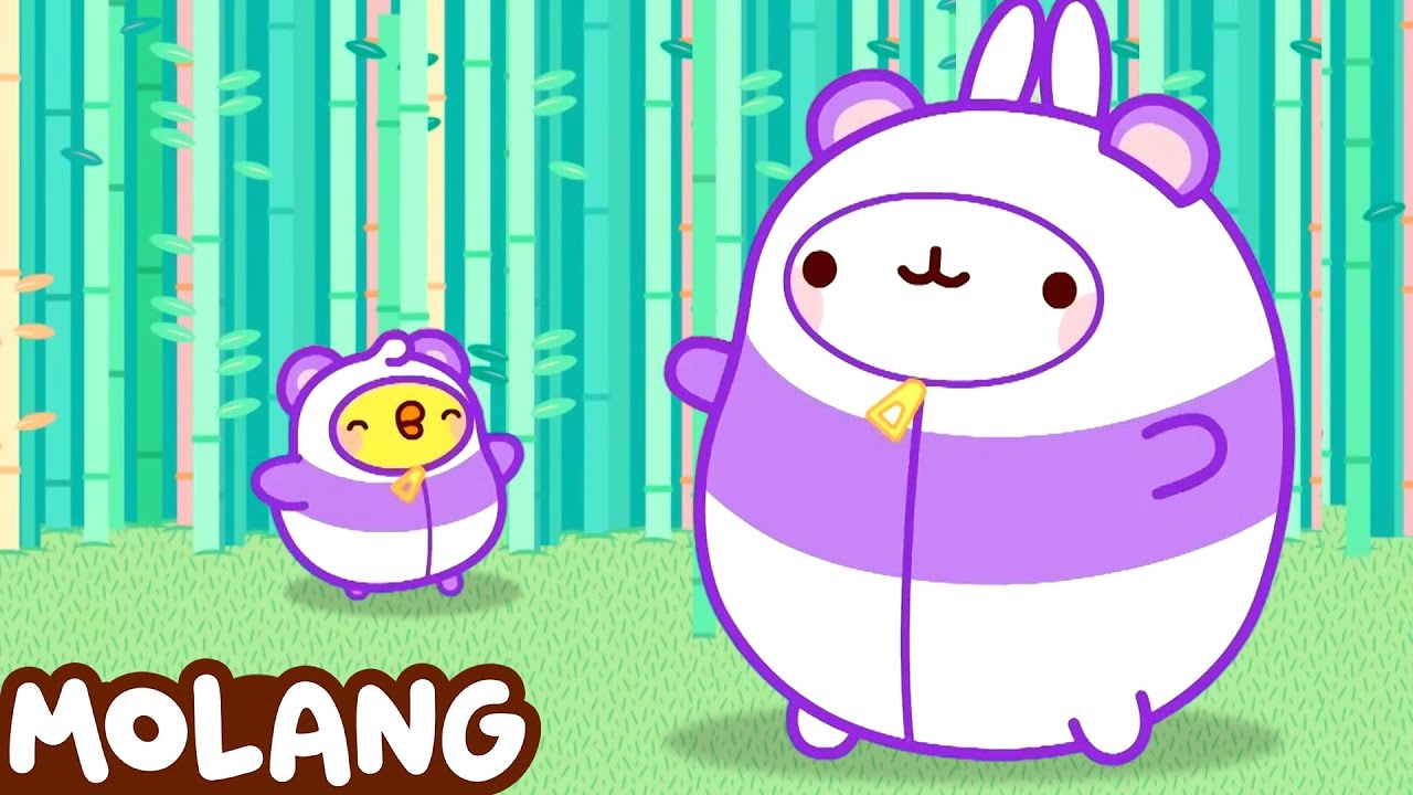 Molang | Panda Play Day with Molang and Piu Piu 🐼🎈Funny Animal Cartoon ...