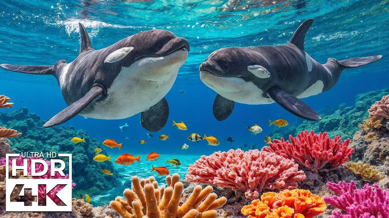 Underwater Wonders 4K - Relaxing Ocean Aquarium Video with Colorful ...