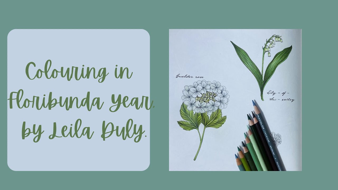 How I’ve coloured Lily of the Valley in Floribunda Year - YouTube