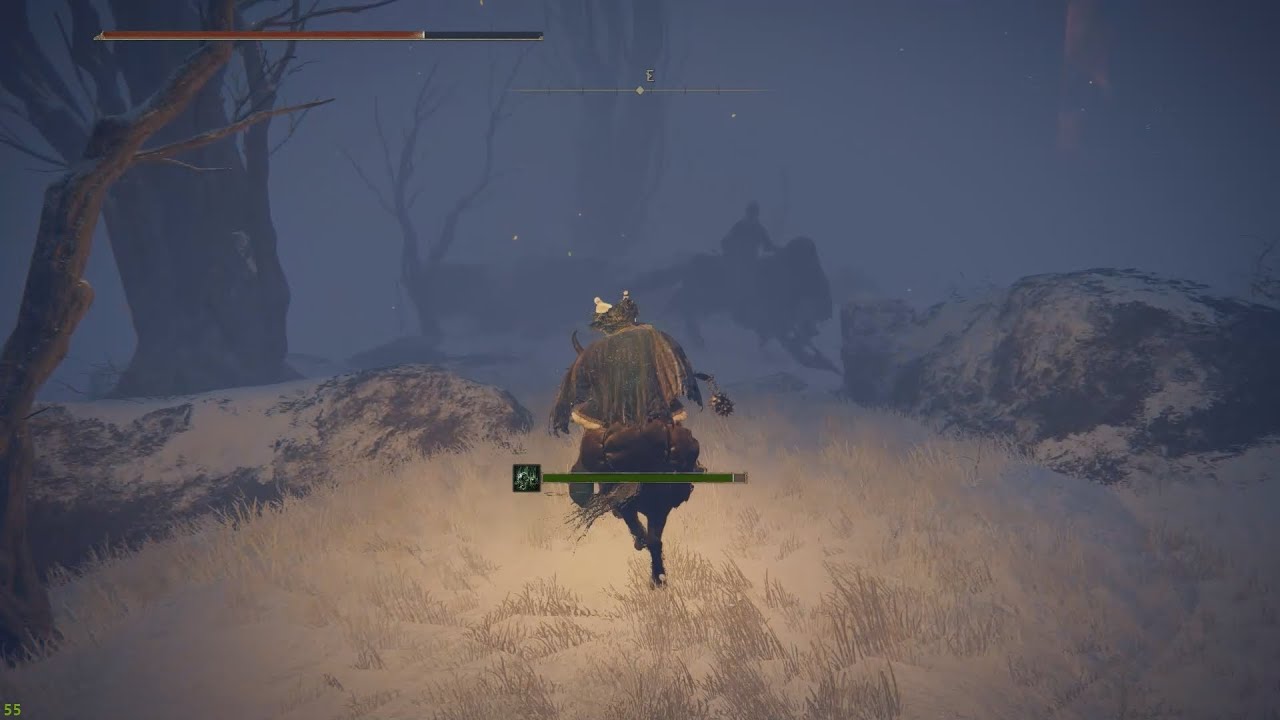 Night Cavalry (Glaive) - Elden Ring Secret boss - Mountaintops of the ...