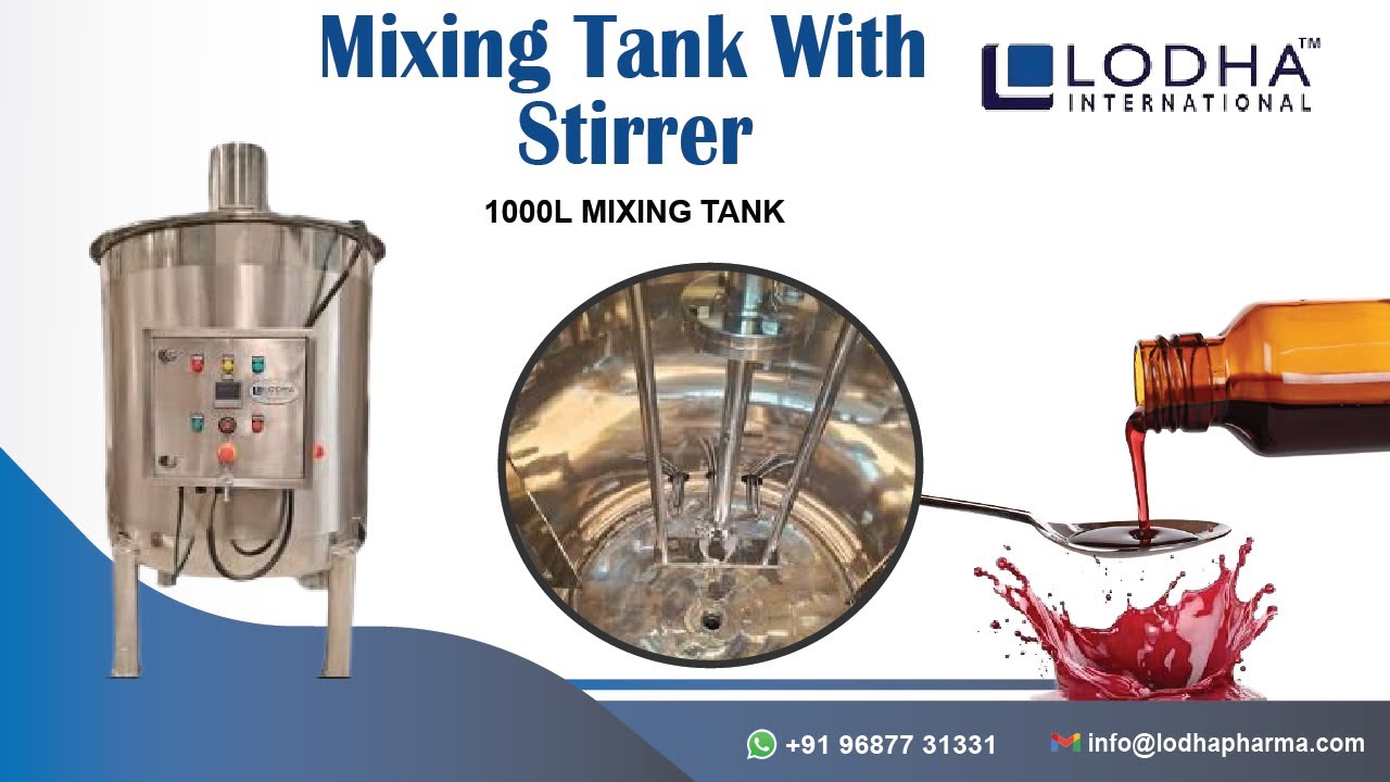 1000L Mixing Tank with Stirrer - First Impressions - YouTube