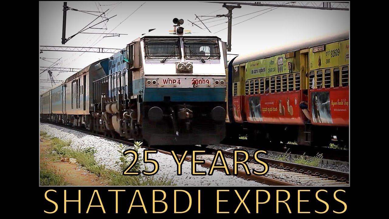 25 Years of SHATABDI EXPRESS | 12007/8 Chennai Mysuru Chennai Shatabdi ...