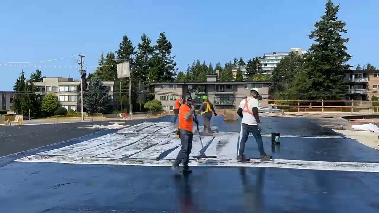 Tremco - TREMproof 6100 - 1st layer application (hot applied horizontal ...