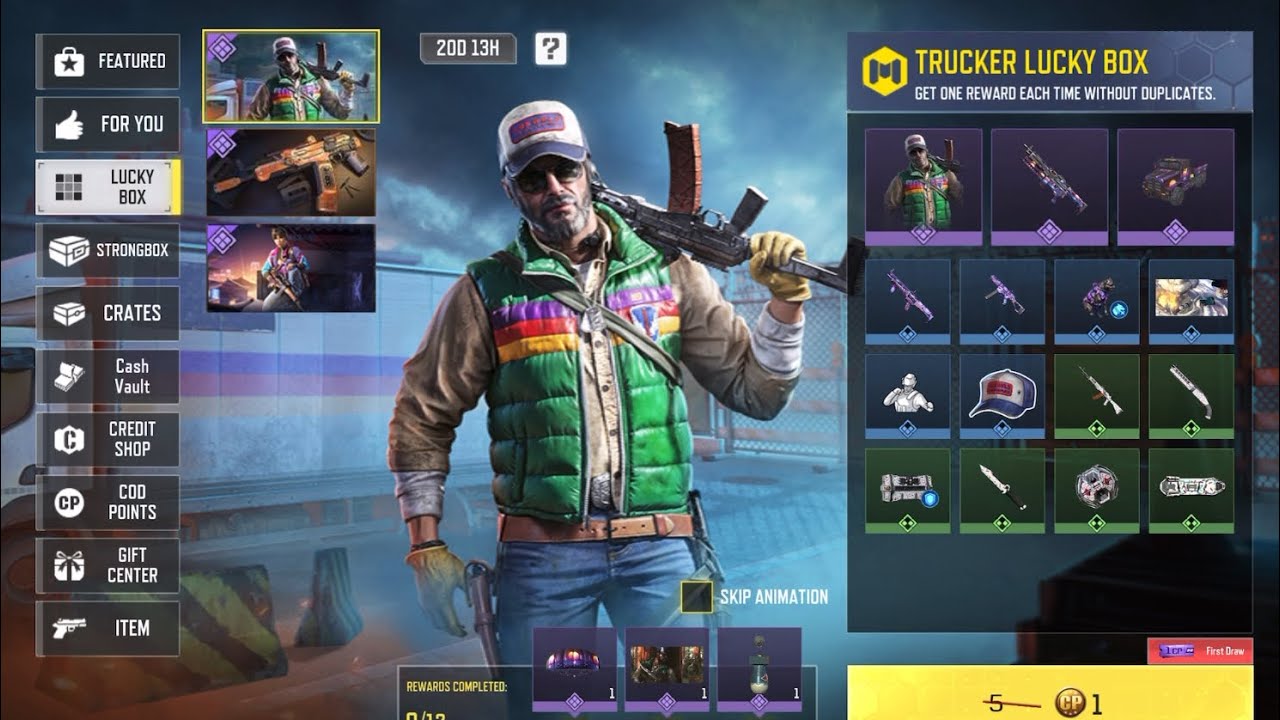 Codm 3 Spin On Trucker Lucky Box | Woods Trucker | S6 Synthwave ...