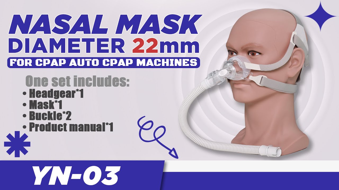 CPAP Nasal Mask YN-03 - YouTube