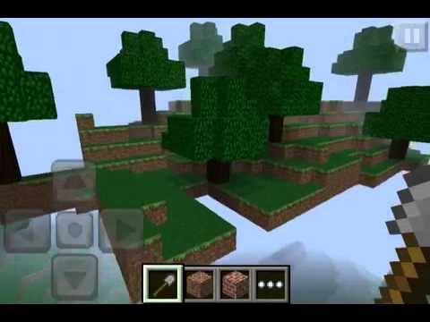 Minecraft PE Sky Island Seed! - YouTube